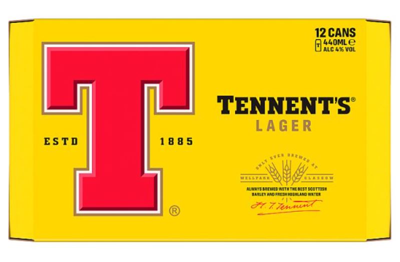 Tennent's Lager 12 x 440ml – Premier Kirkconnel