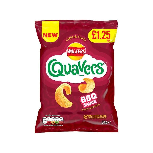 Quavers BBQ Beef Flavoured Snacks 54g – Premier Kirkconnel