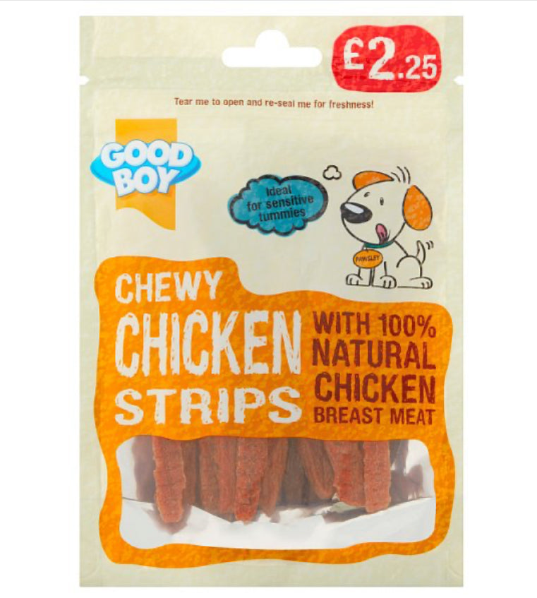 Good Boy Chewy Chicken Strips 70g – Premier Kirkconnel
