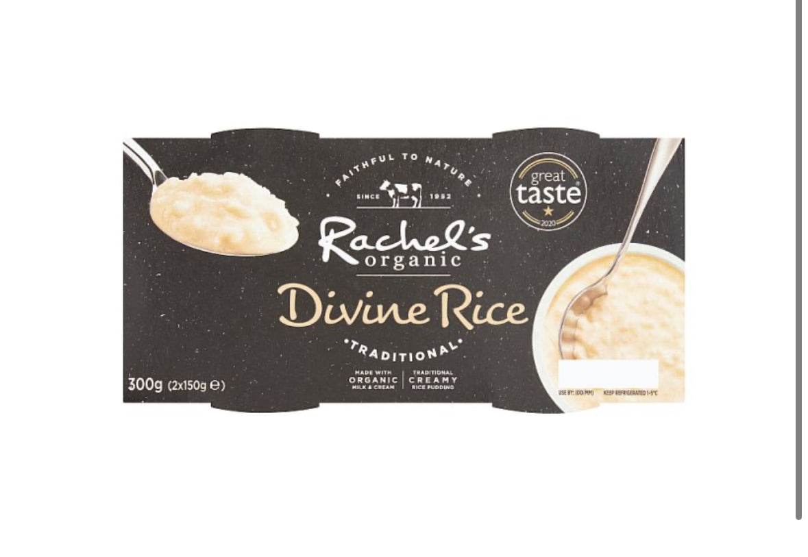 Rachel's Organic Traditional Divine Rice Puddings 2 x 150g – Premier ...