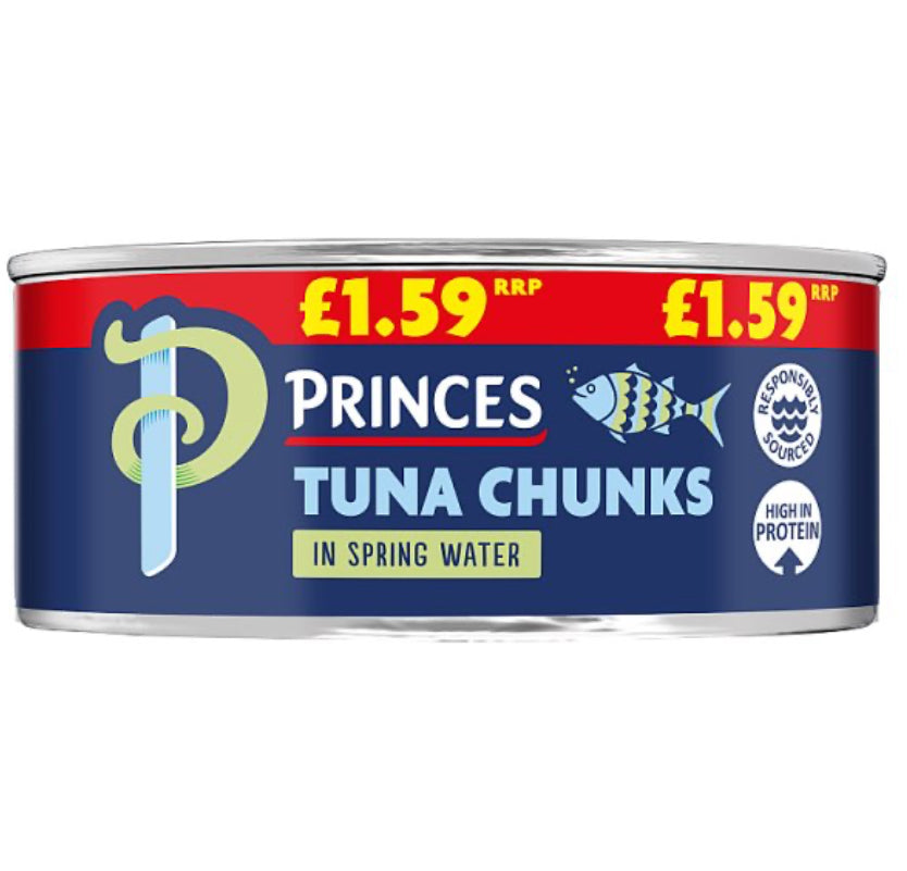 Princes Tuna Chunks in Spring Water 145g – Premier Kirkconnel