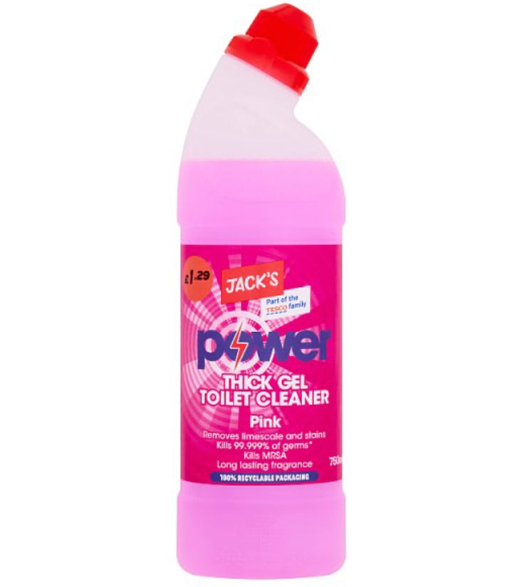 Jack's Power Thick Gel Toilet Cleaner Pink 750ml – Premier Kirkconnel