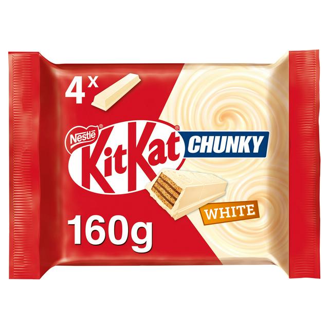 Kit Kat Chunky Crunchy White Chocolate 4x40g – Premier Kirkconnel